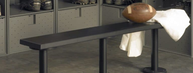 Solid Plastic Bench Options for Locker Rooms | Partitions Plus