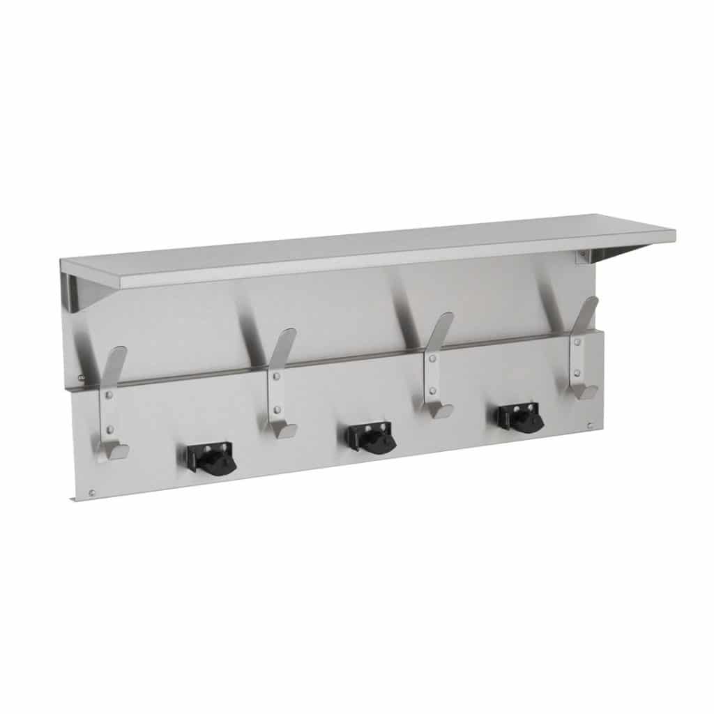 Bobrick Utility Shelf Mop Holders, Hooks B-239 - Partition Plus