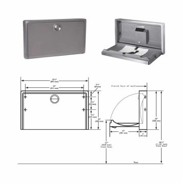 Koala Kare Baby Station KB110-SSWM - Partition Plus