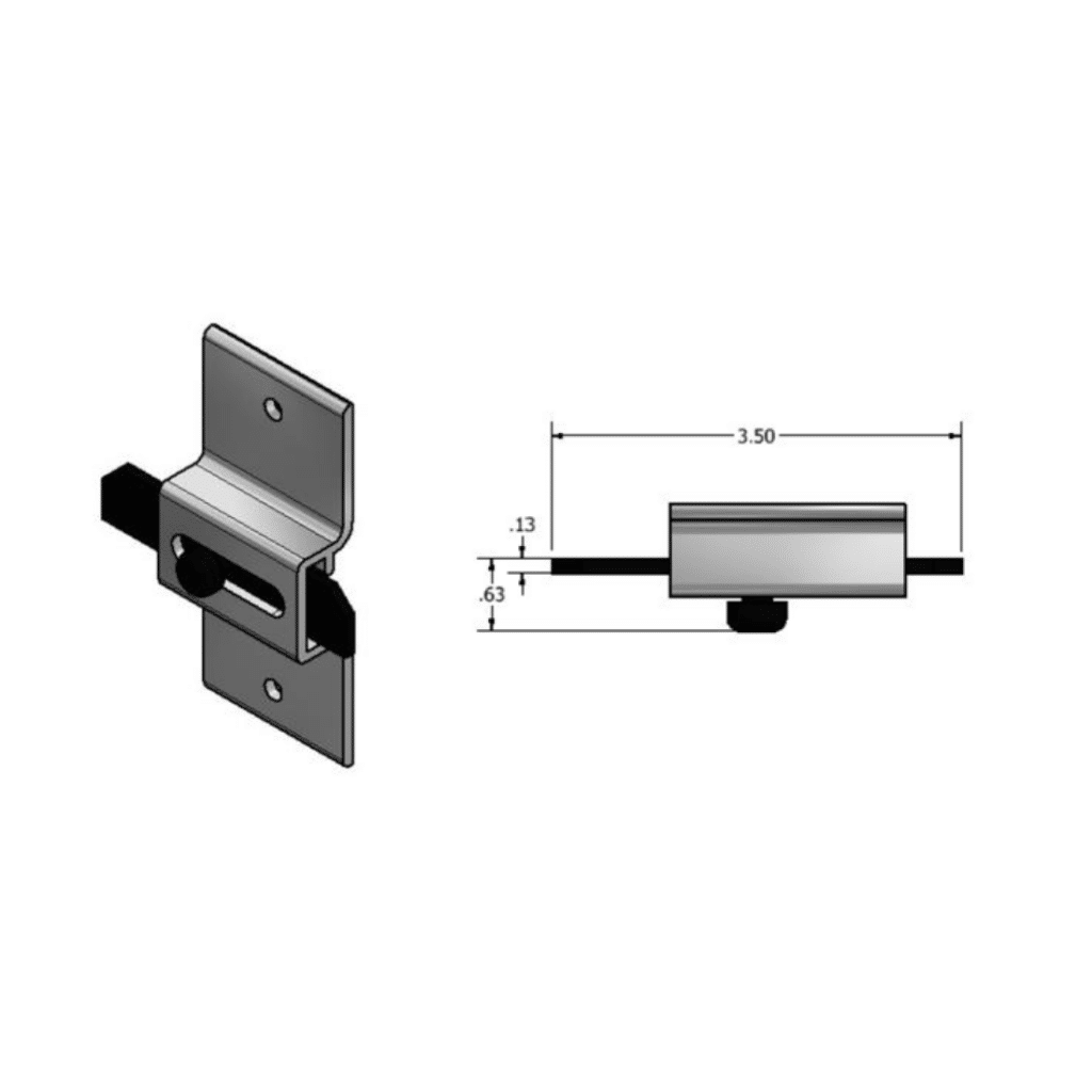 Scranton Products Surface Slide Latch – HLSLA - Partition Plus