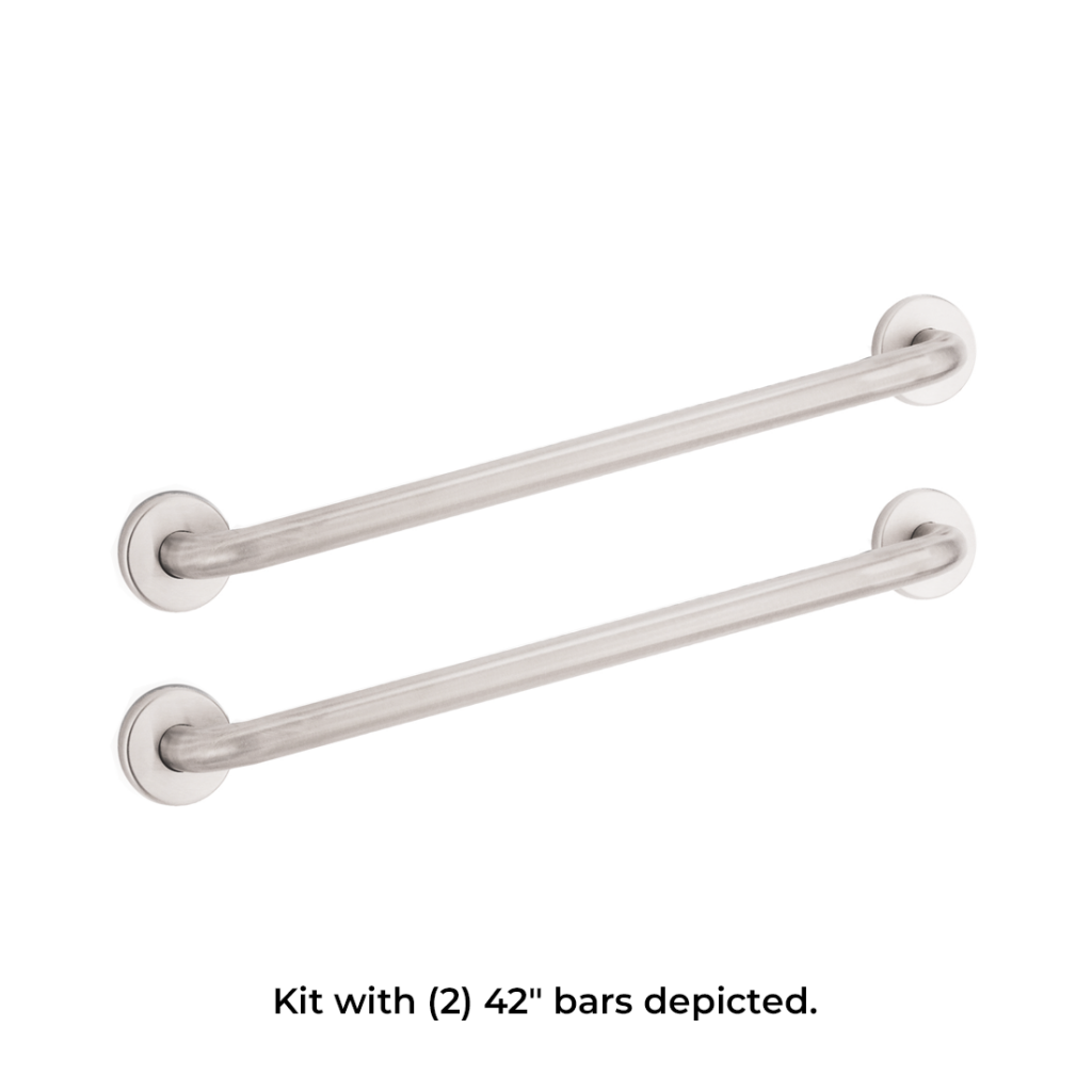 Grab Bar Set for ADA and ICC/ANSI Compliance - Partition Plus