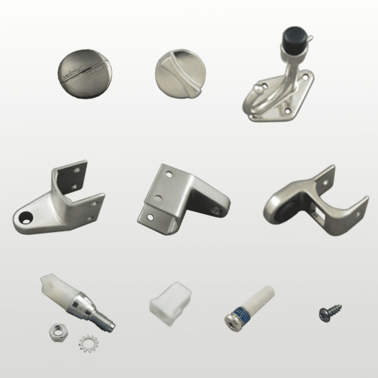 Hadrian Wrap Hinge Kit (Stainless Steel) - 901000 - Partition Plus