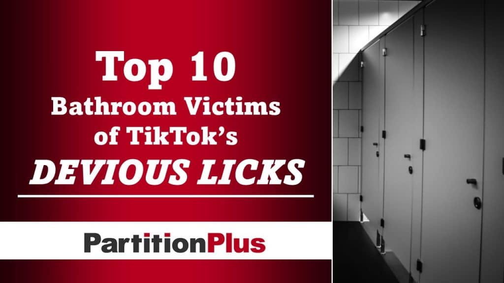 Top 10 Bathroom Victims of TikTok's "Devious Lick" Trend - Partition Plus