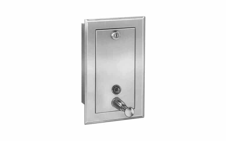 Bradley 644 Vertical Recessed Soap Dispenser - Partition Plus